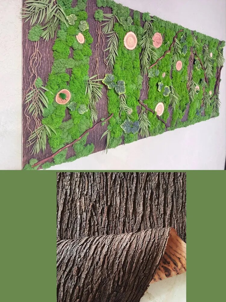 Имитация коры дерева, 20см*1м, несамоклеящаяся, обернутые столбы, украшение канализационной трубы