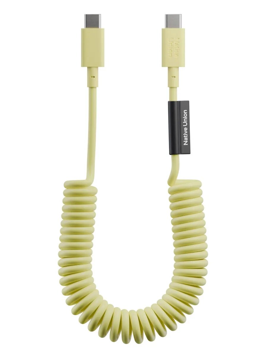 Кабель зарядный Native Union POP CABLE USB-C/USB-C, 60W, длина 1,2 м, цвет: лимон