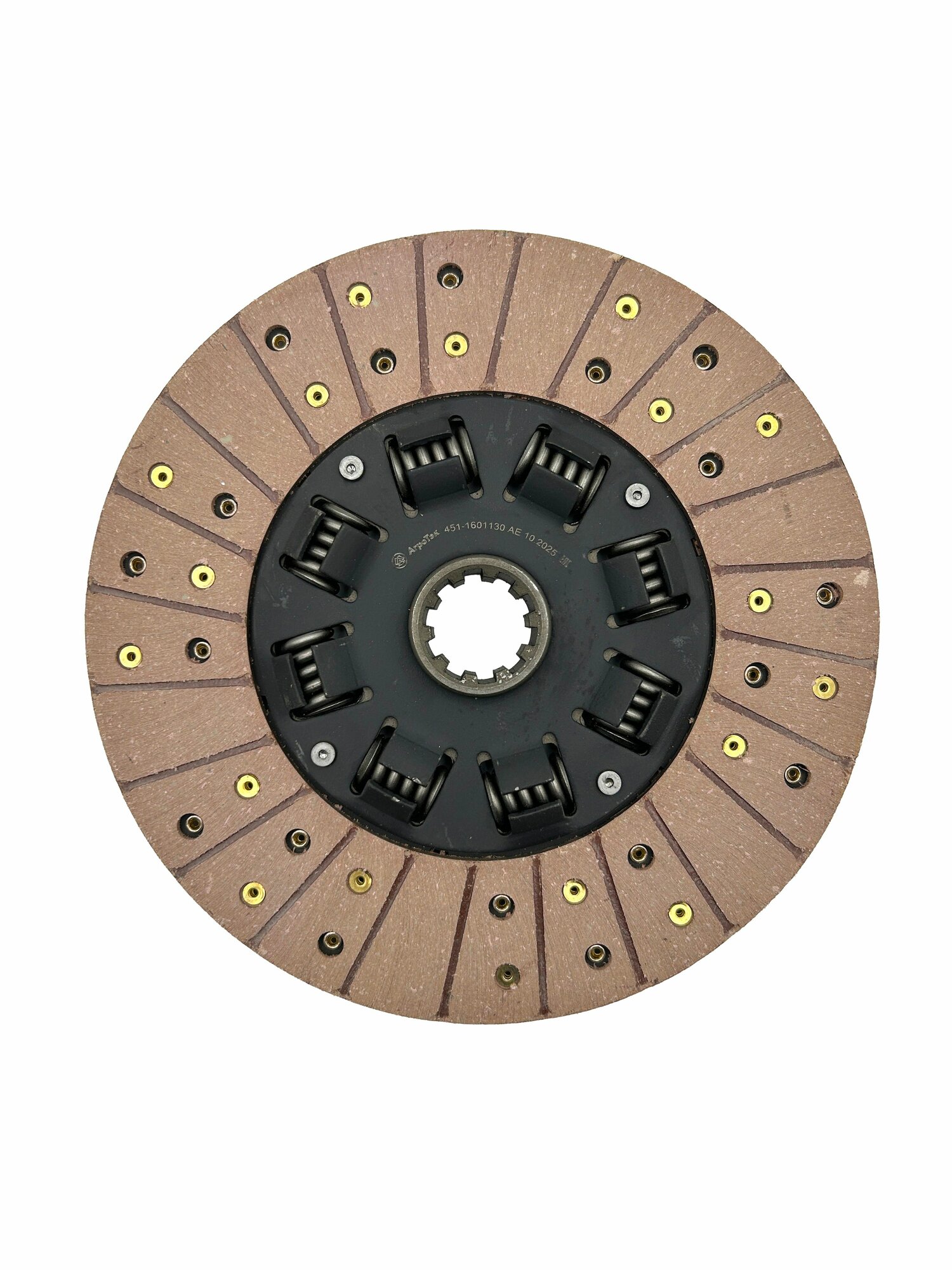 Диск сцепления ведомый (корзина рычажная, d 254 мм) для а/м УАЗ-3747, 3151 с УМЗ 4178, 4218 - АвтоЭлектрика арт. 451-1601130 AE