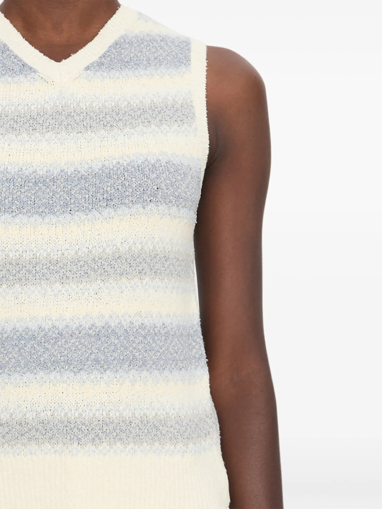 Жилет VINCE Striped V-neck vest, размер L, разноцветный — фото 1