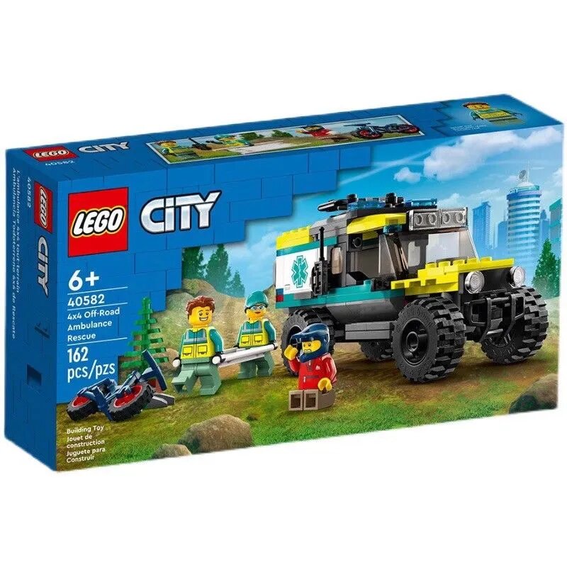 LEGO 40582 - это набор 4x4 Cross Country Ambulance Emergency Rescue из серии LEGO City.