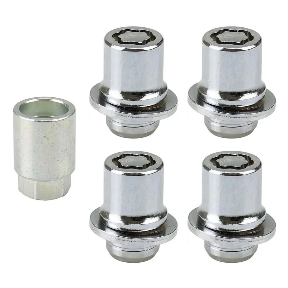 Гайка автомобильная, комплект из 4 штук, сталь, для защиты колес