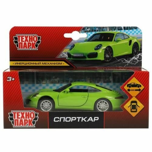 Машинка Huada Toys модель инерционная Спорткар 12 см, металл, открываются двери, в коробке, 1609C150-R