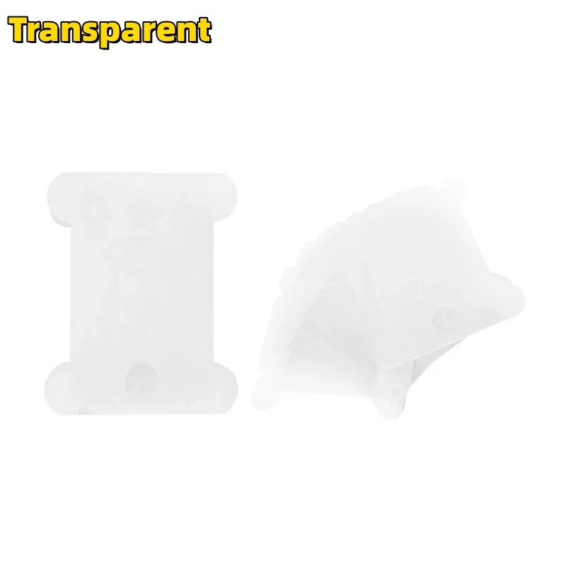 Пластиковые бобины для вышивания 100/50 шт Белый, 100PCS, Transparent