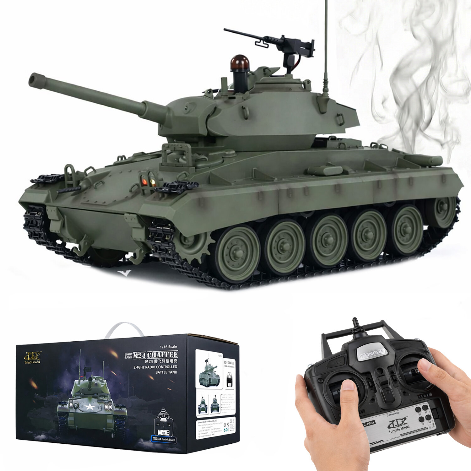 TONGDE Радиоуправляемый танк M24 Chaffee - TD-M2402