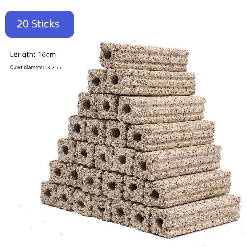 Большие фильтрующие элементы с нитро-бактериями для аквариума, 20 штук, нано-кварцевые бактериальные колонки для