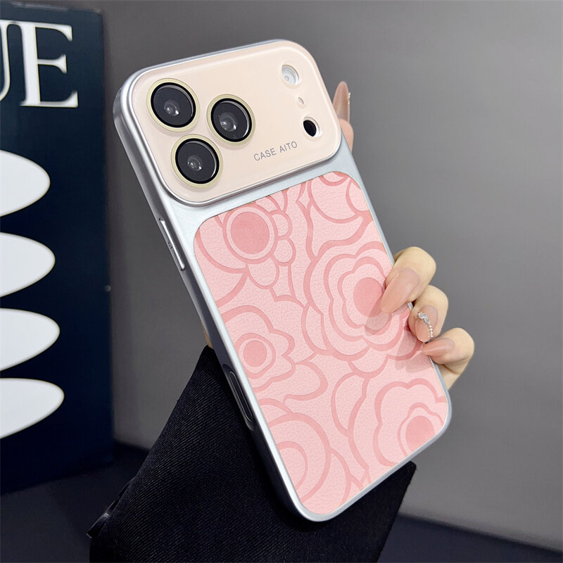 Чехол для Apple iPhone 17 Pro Max / Айфон 17 Про Макс, soft touch, чехол-кардиомонитор, искусственная кожа, поликарбонат (PC), защита камеры, ударопрочный, усиленные углы, Apple, Apple iPhone 17 Pro Max ,