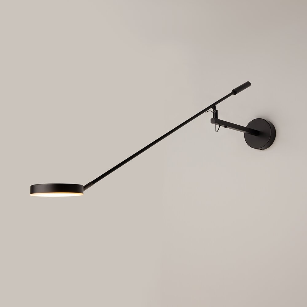 Настенный светильник, Бра Maytoni Fad MOD070WL-L6B3K Алюминий Черный 6 Вт 3000К IP 20 На корпусе - кнопка 80 CRI