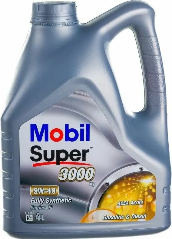 Moбил SUРЕR 3000 X1 5W-40 Масло моторное, Синтетическое, 4 л