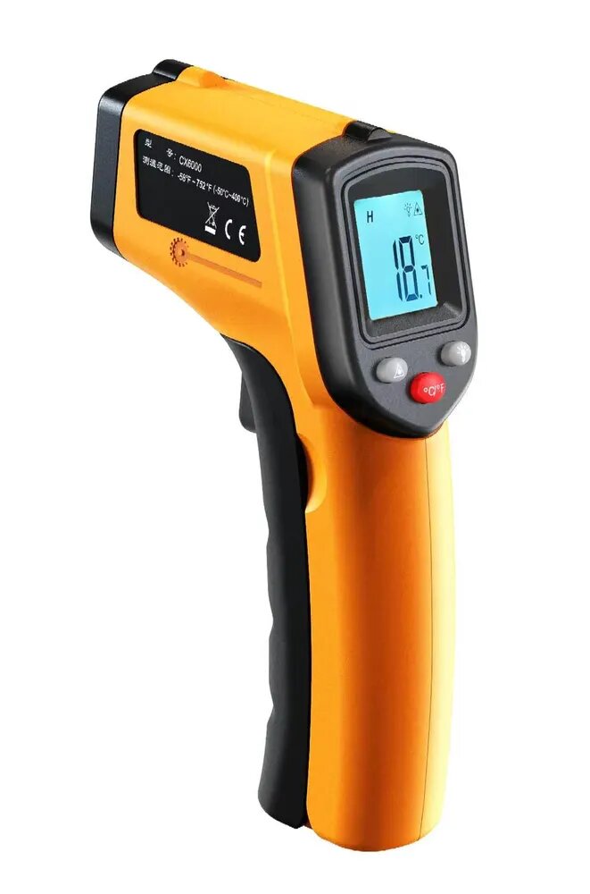 Пирометр (бесконтактный термометр / лазерный измеритель температуры)