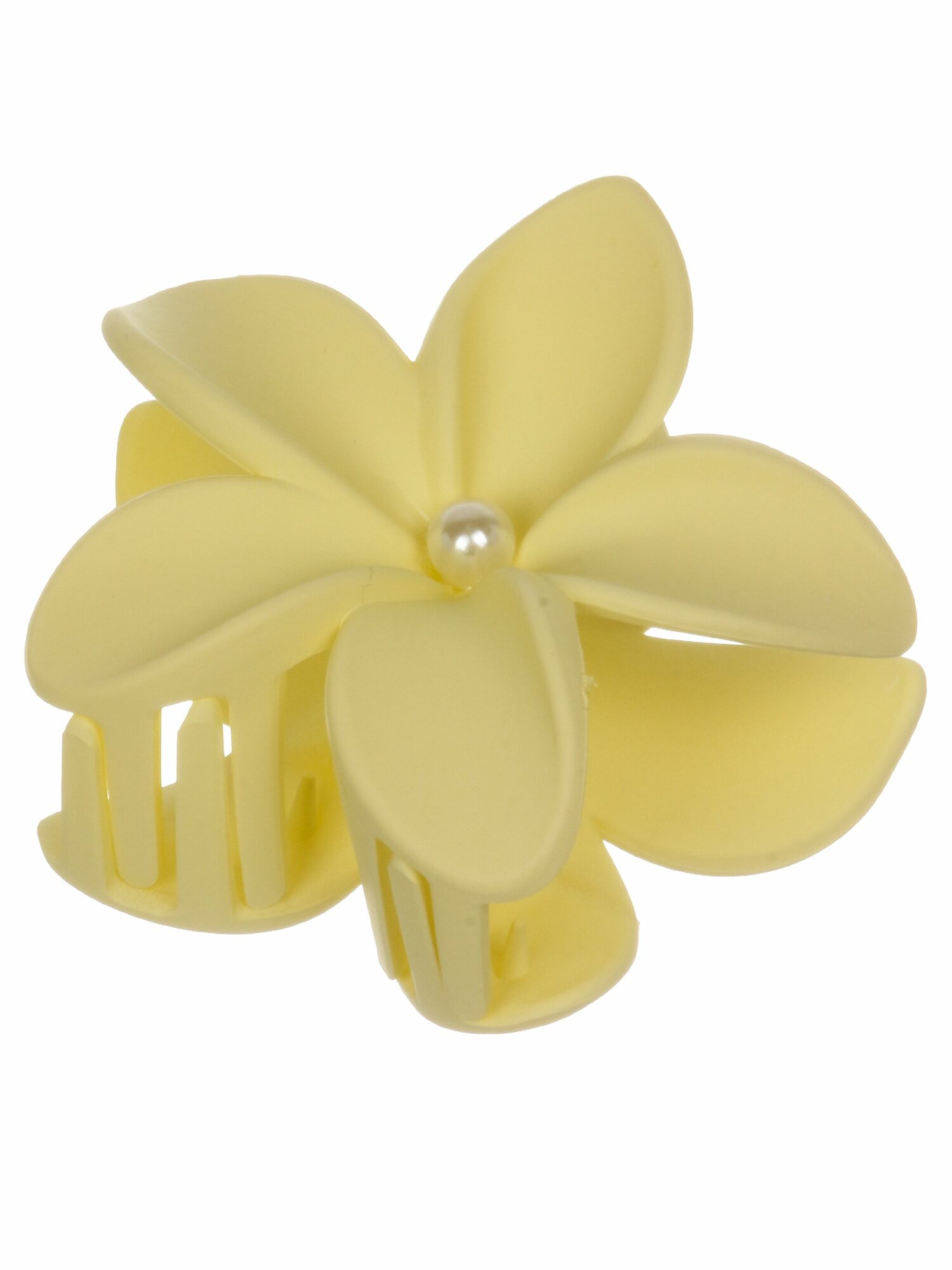 Заколка-краб для волос в форме цветка 8 см, пластиковый зажим для прически, стильный аксессуар для женщин и девочек