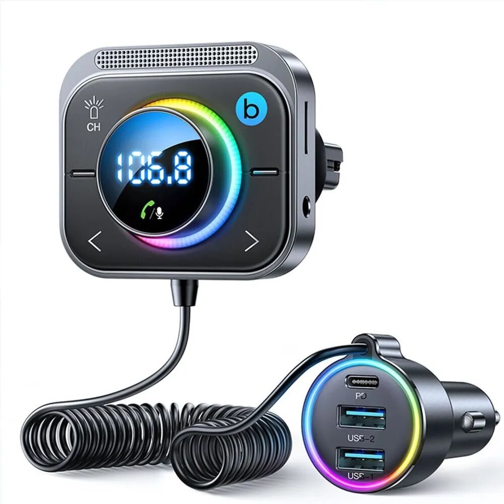 FM-трансмиттер с Bluetooth и быстрой зарядкой