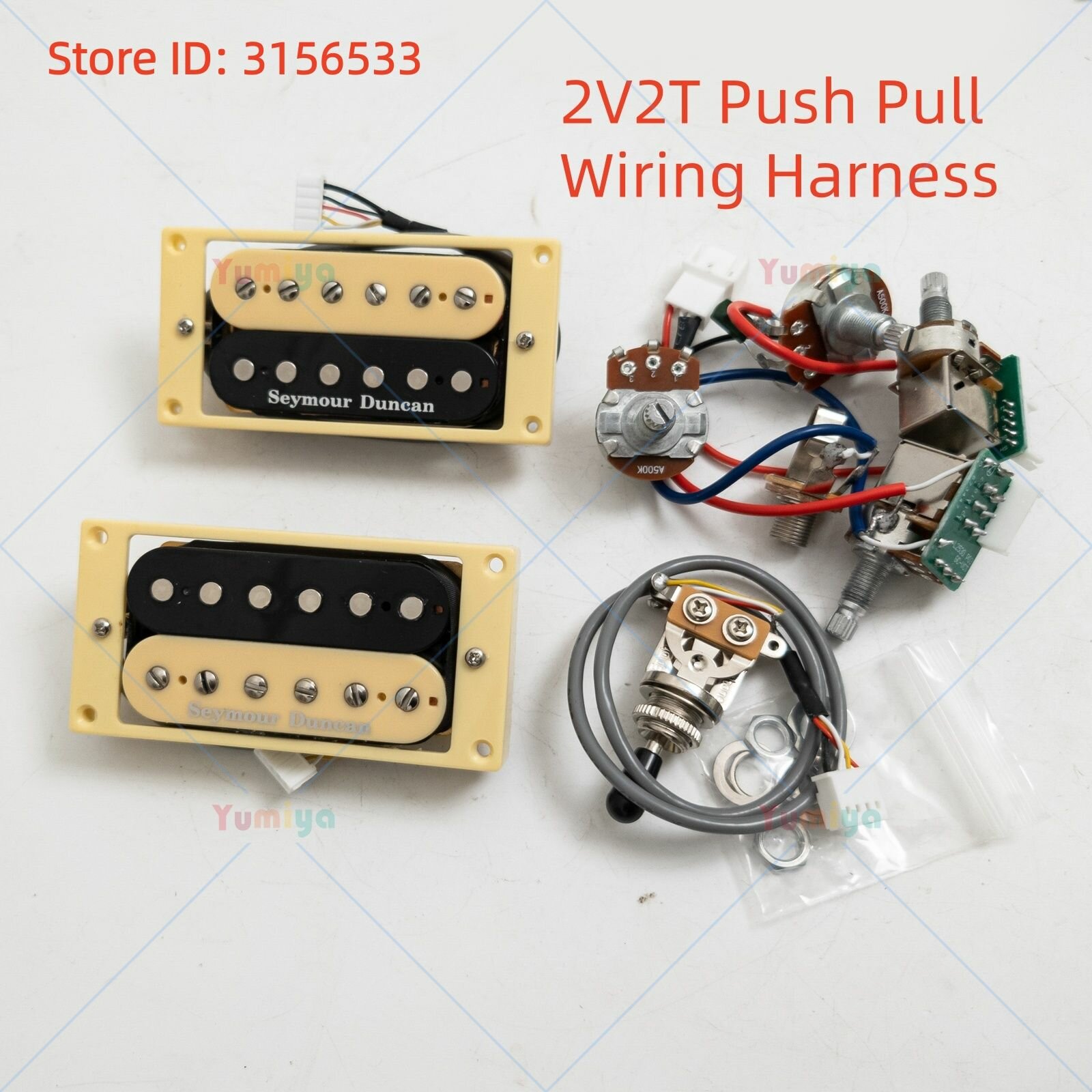 Звукосниматели Seymour Duncan Guitar Humbucker SH1n SH4 4C Zebra/Черный/Белый/хром 2V1T/2V2T Двухтактный жгут проводов