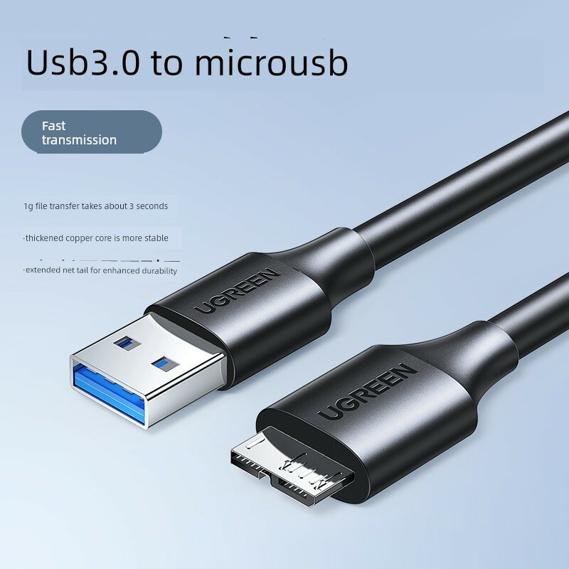 USB 3.0 Стандартный кабель 0.25 м для быстрой передачи данных и зарядки совместим с Note 3 и большинством устройств