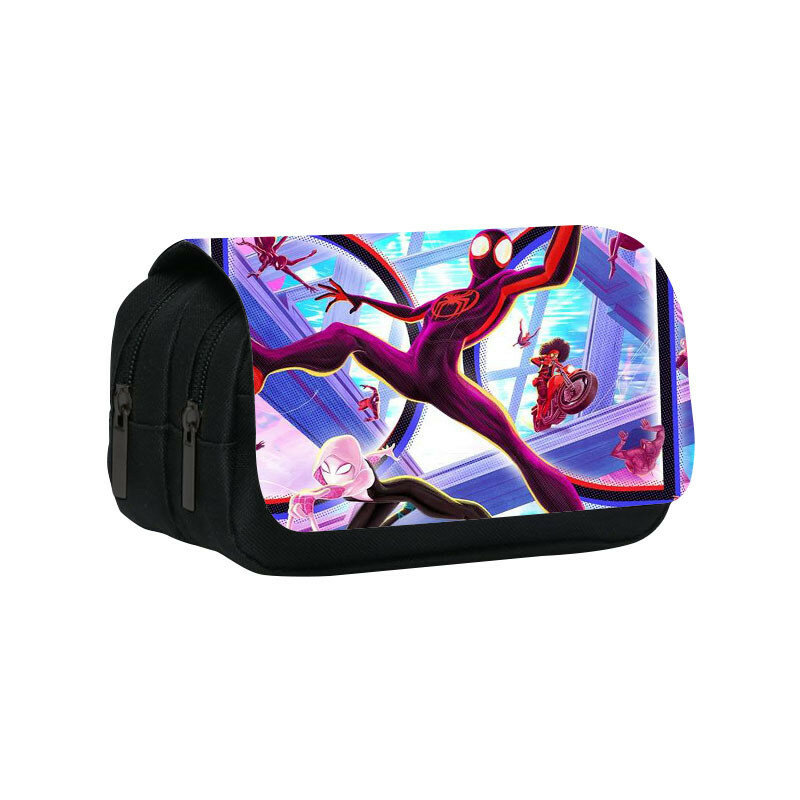 Pen holder spiderman character with spacious design and waterresistant material silver