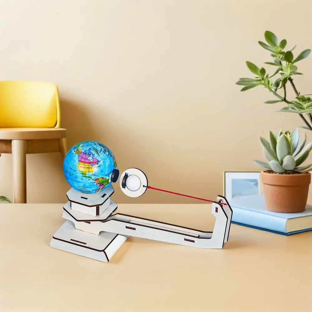 Детский научный комплект для проведения опытов по гравитации из дерева и пластика с магнитами для дошкольников