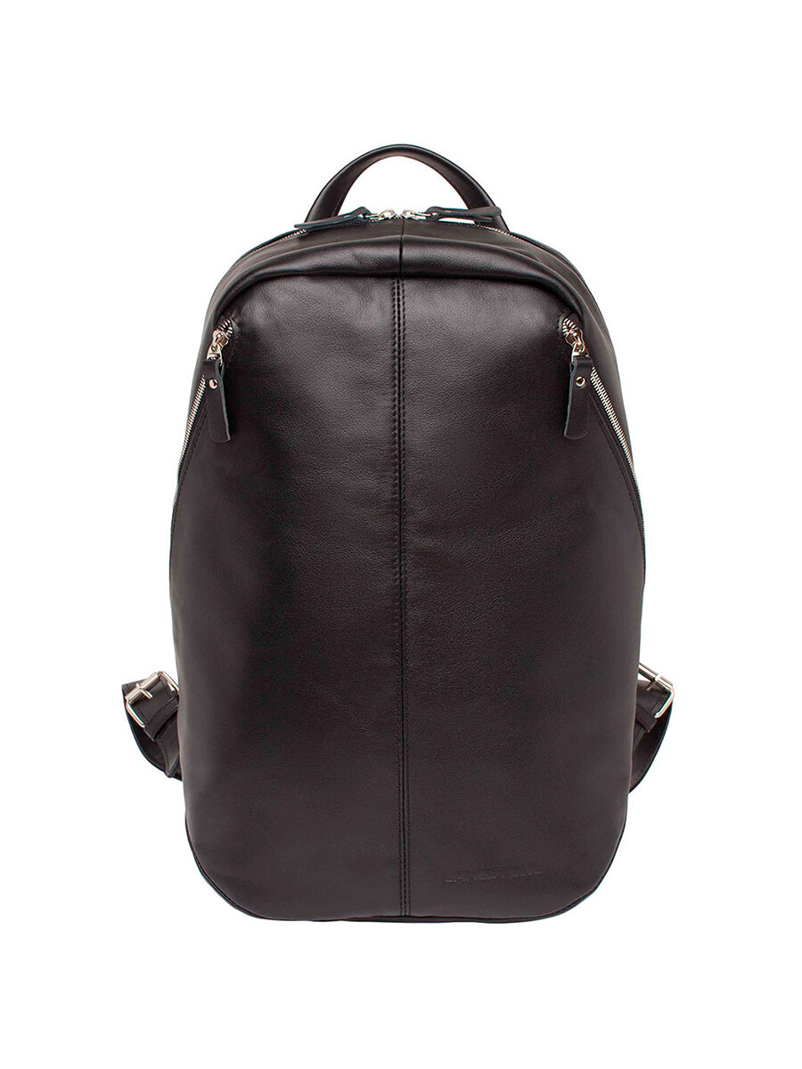 Рюкзак LAKESTONE Pensford Black, мужской, натуральная кожа, черно-коричневый, 42 см x 26 см x 14 см