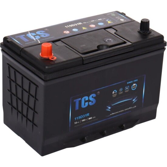 Аккумулятор Tcs , 310x180x245, прямая полярность, 100 Ач, 6СТ100(1) 115D31R