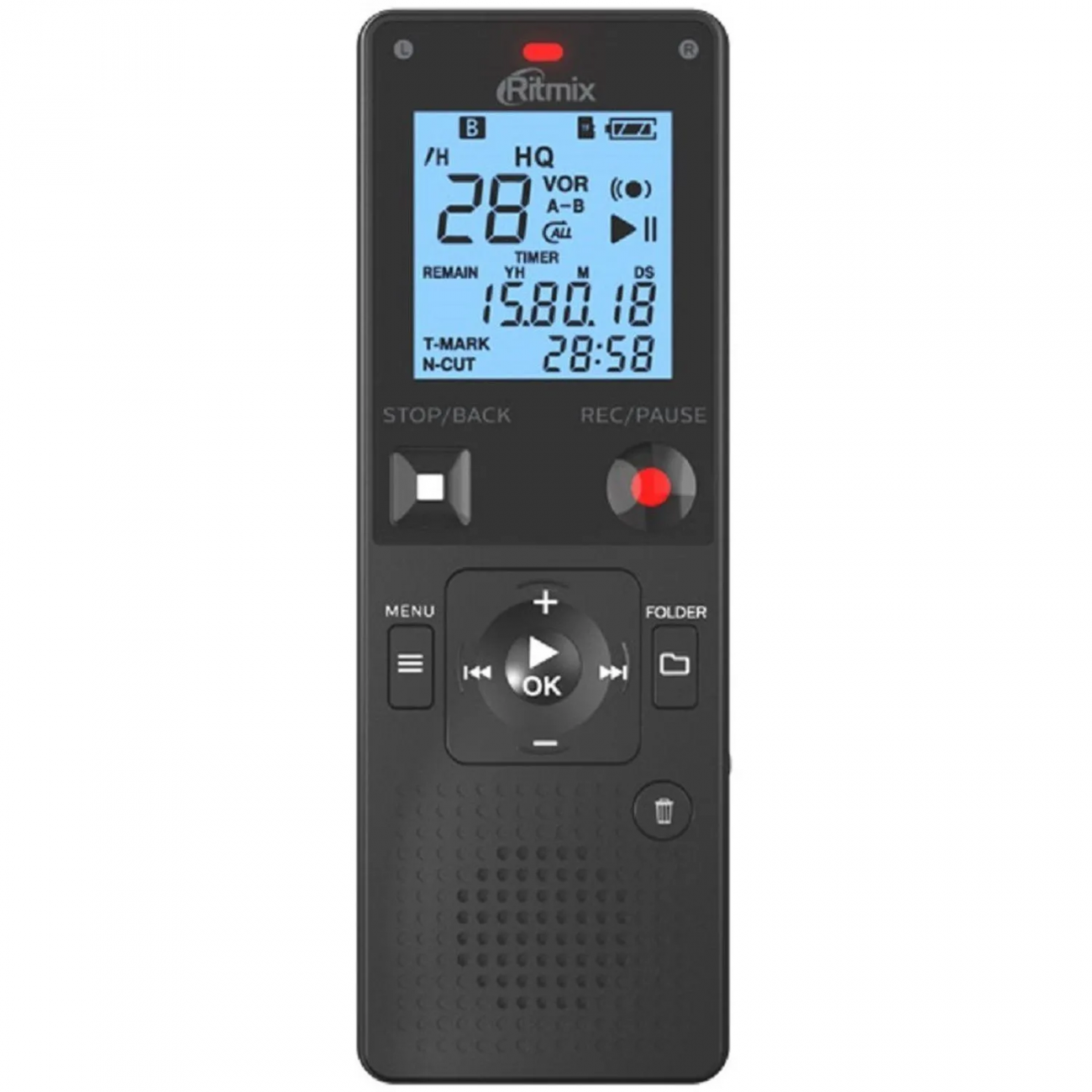 Диктофон цифровой Ritmix RR-820 16Gb Black 1747497 80002750