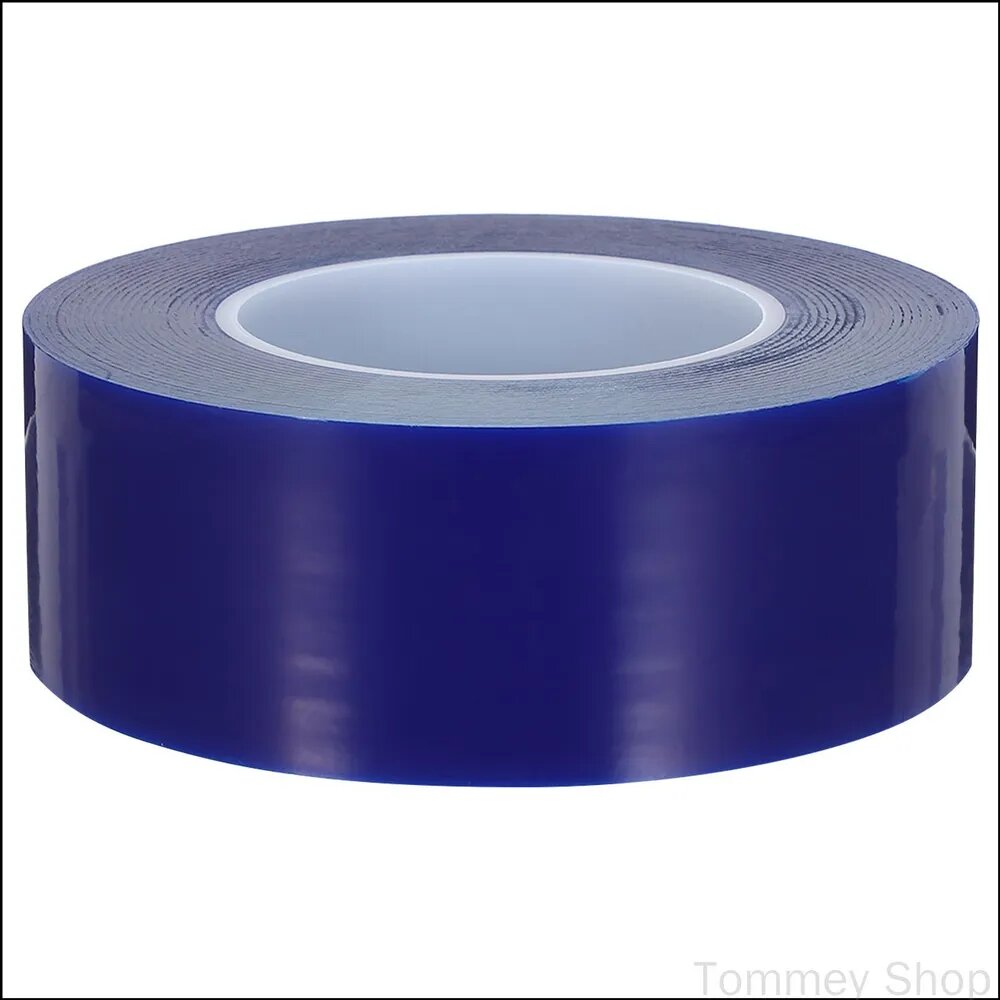 Синяя полиэтиленовая пленка для дисков авто, премиум рулон 200 метров