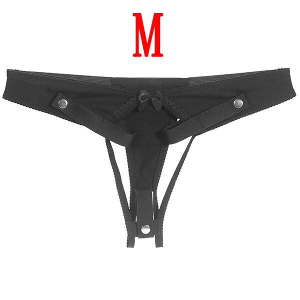 Черный G-string Sissy Training размер M