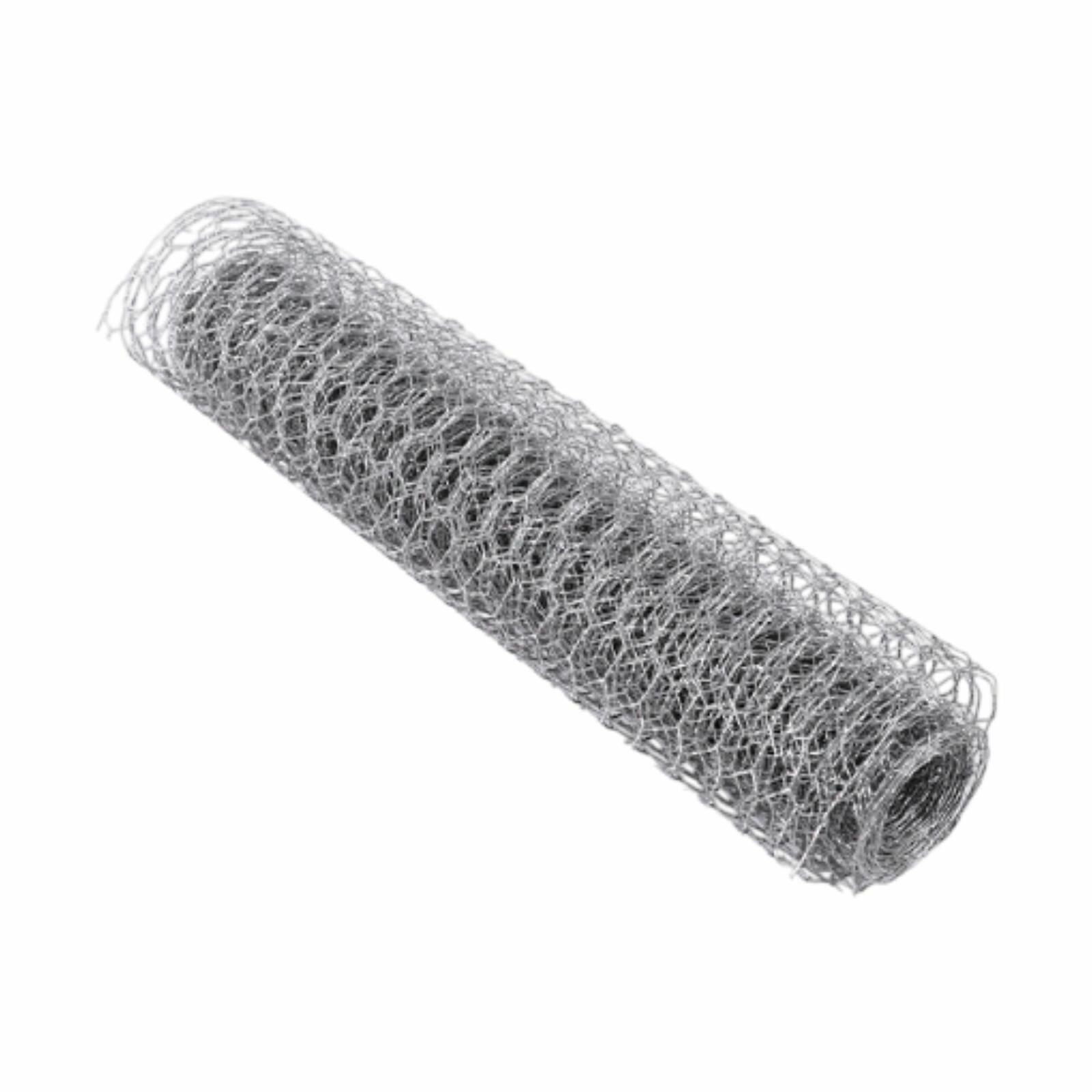 Сетка для садовых поделок и ограждений, оцинкованная, гибкая, 35 см x 500 см
