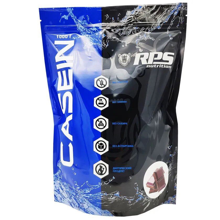 Мицеллярный казеин RPS Nutrition Casein Protein - 1000 г, двойной шоколад