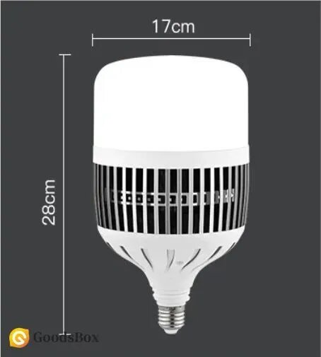 Лампочка, Цоколь: E27, 300 Вт, Светодиодная, 1 шт.