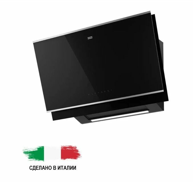 FRANKE FMY PRO 907 FM BK/IX наклонная вытяжка, Цвет черный матовый, Ширина 89 см, Производительность 1200 м3/ч, Таймер, Сенсорное управление