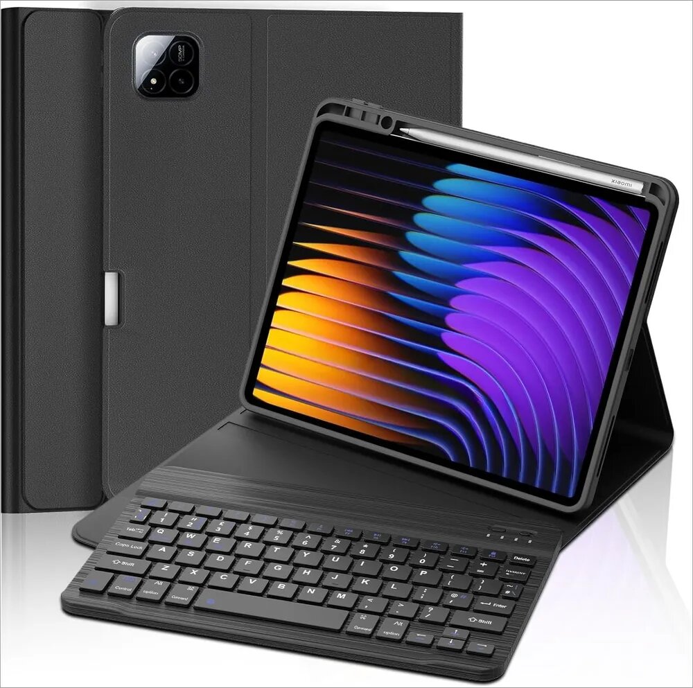 Чехол с клавиатурой для TECNO MEGAPAD Pro 12 дюйма (русская клавиатура и мышь)