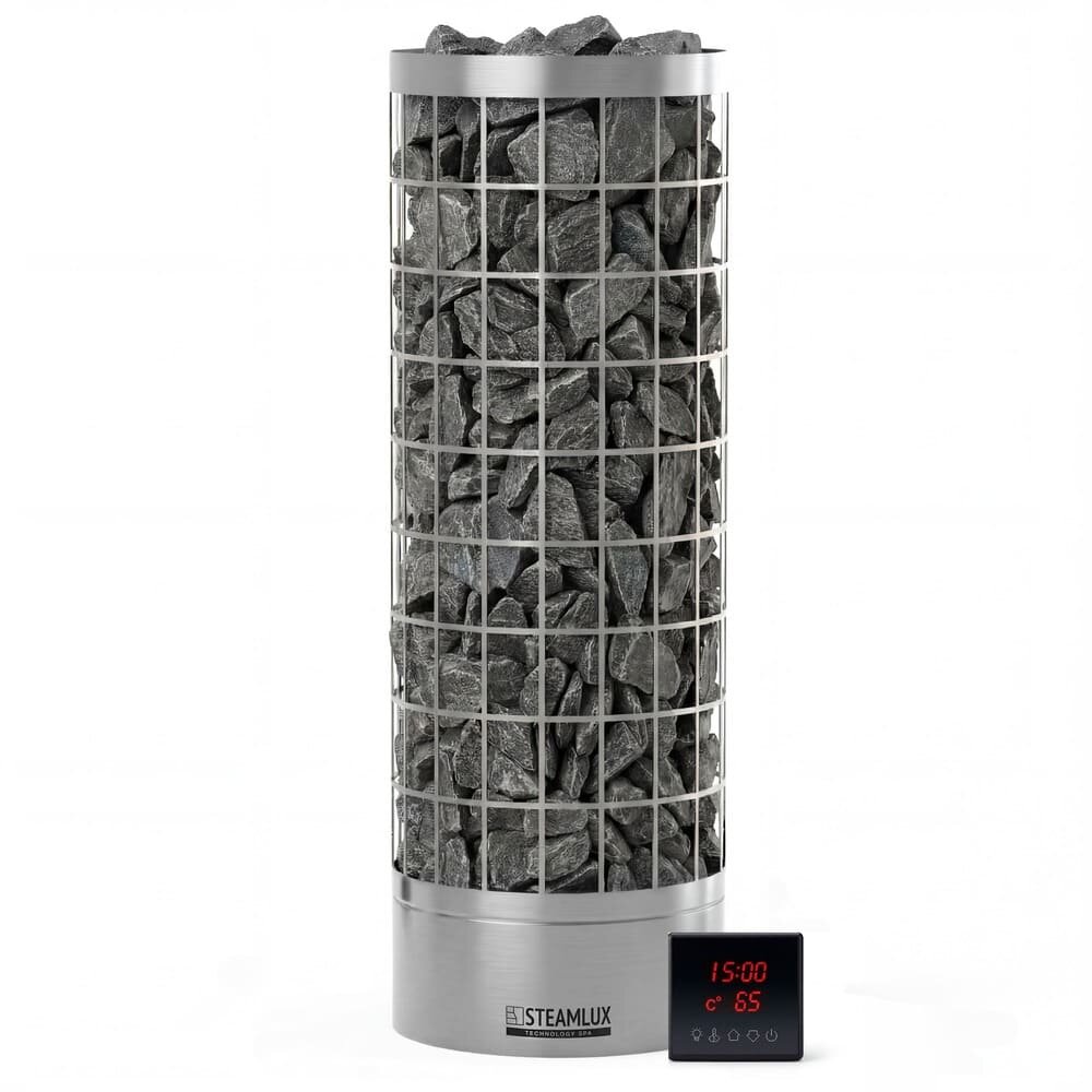 Электрическая печь (электрокаменка) SteamLux CILINDRO PRO 9 кВт для бани и сауны