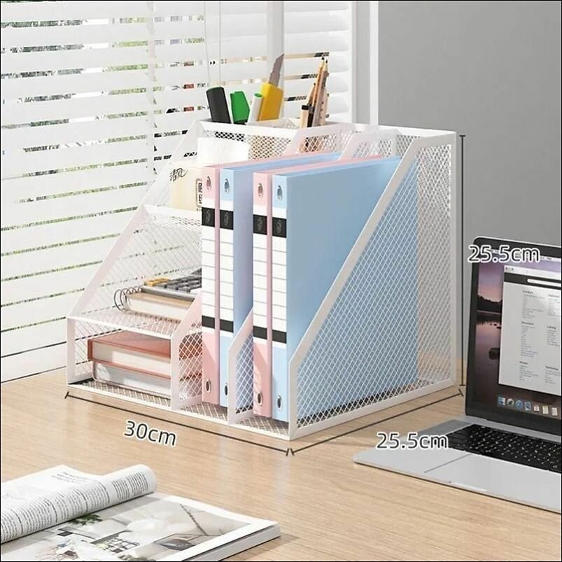 Лоток для бумаг, Металлический многослойный ящик для хранения документов, книжная полка вертикальное отделение