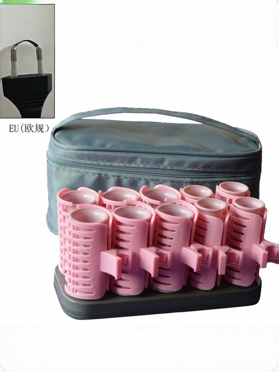 HIBIBUD Электрические бигуди для волос 10 шт, нагреваемые с зажимами, для завивки длинных волос, портативные.