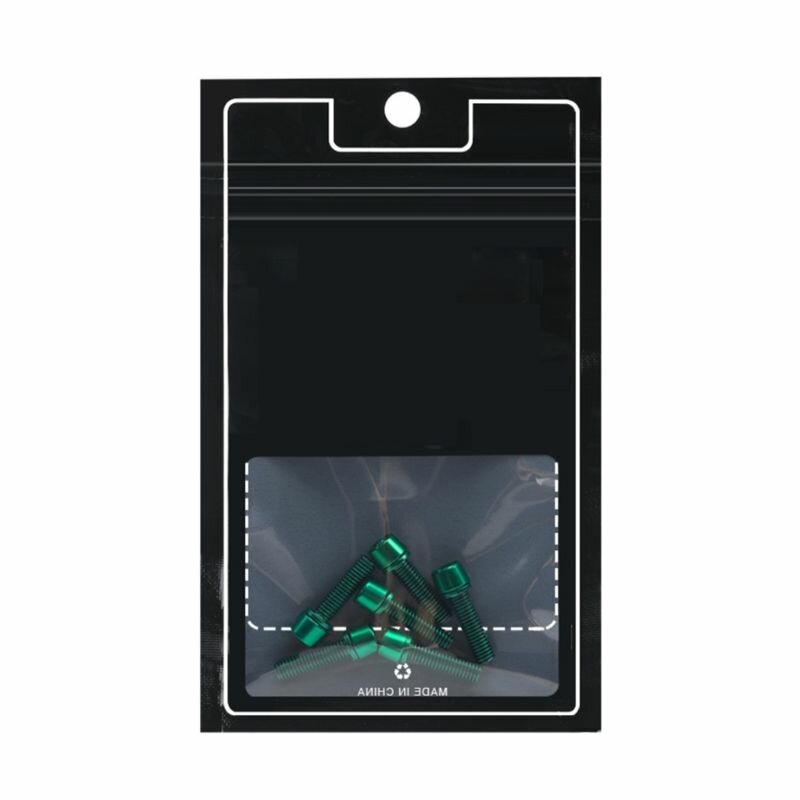 (6 шт.) Болты для велосипедного руля - зеленые