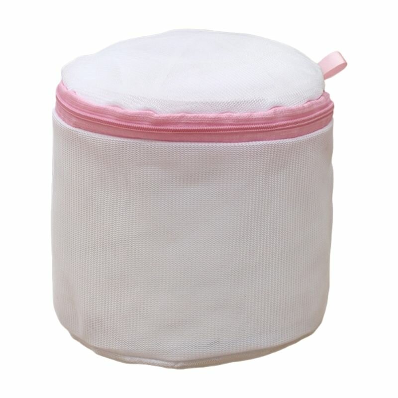 (3 шт.) Сетчатый мешок для стирки бюстгальтеров - розовый, мелкая сетка