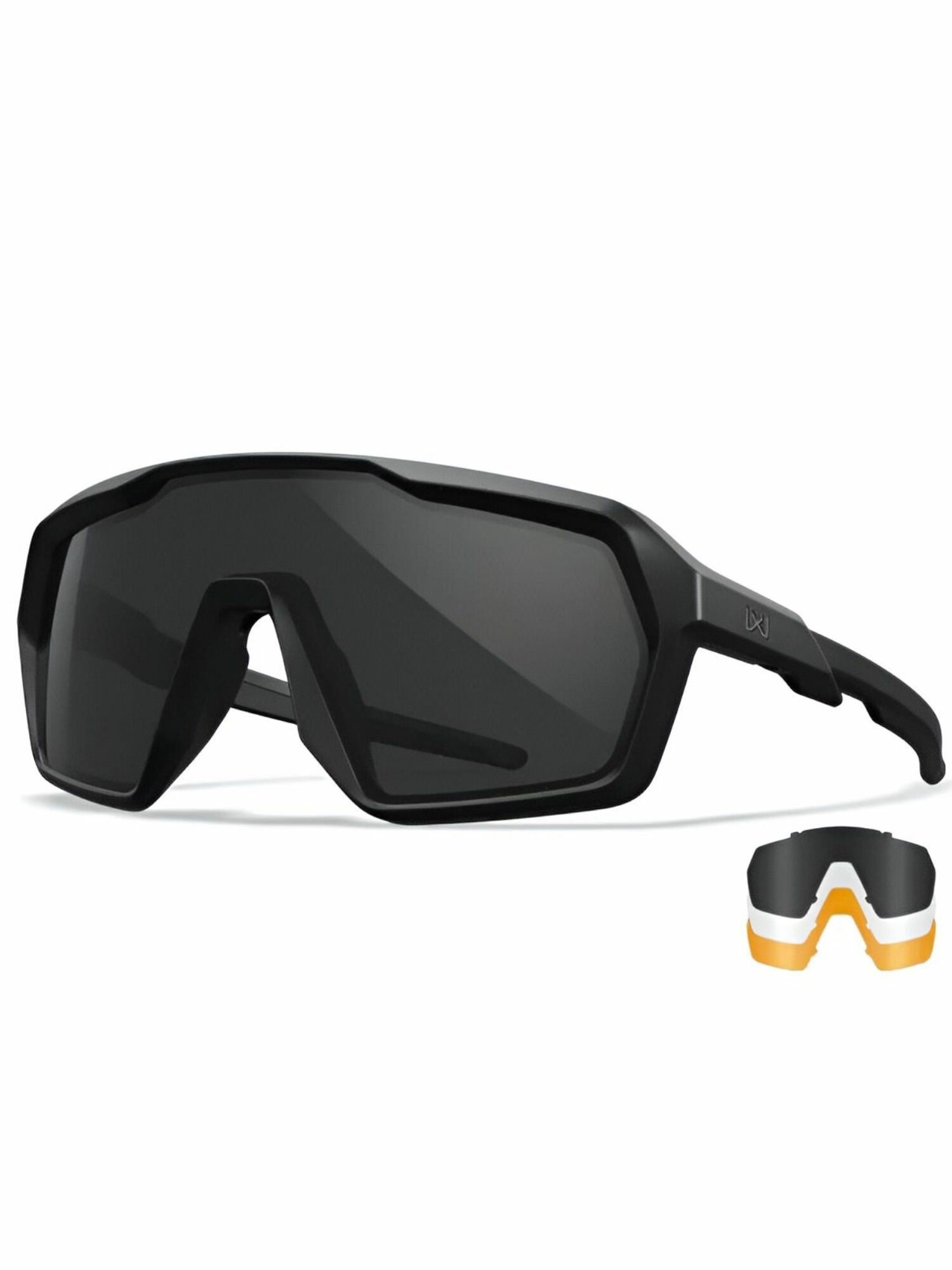 Баллистические очки Wiley X Citadel Grey/Clear/Rust Lenses and Black Frame CHCTD08