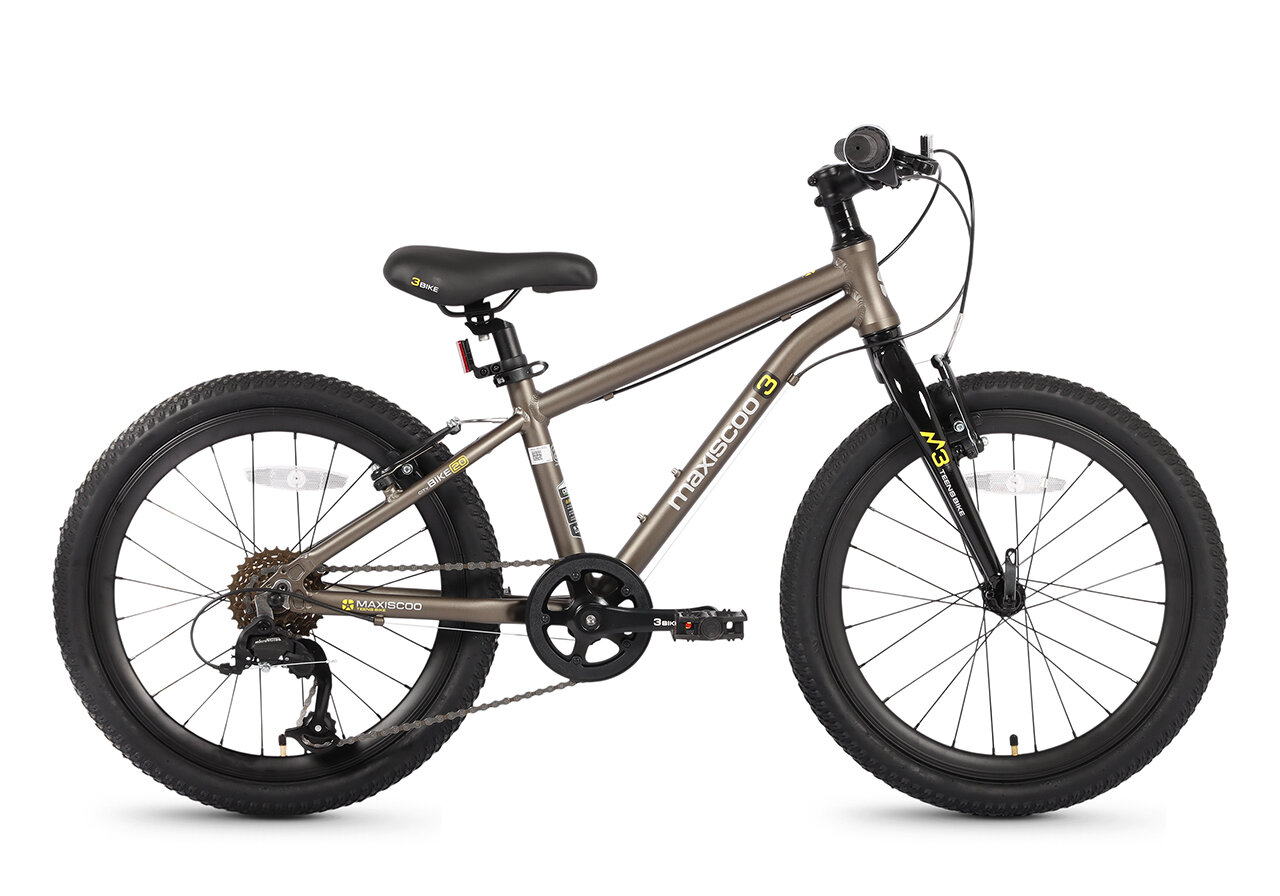 Велосипед MAXISCOO 3Bike 20" 2026 (требует финальной сборки), Цвет коричневый матовый, Размер M