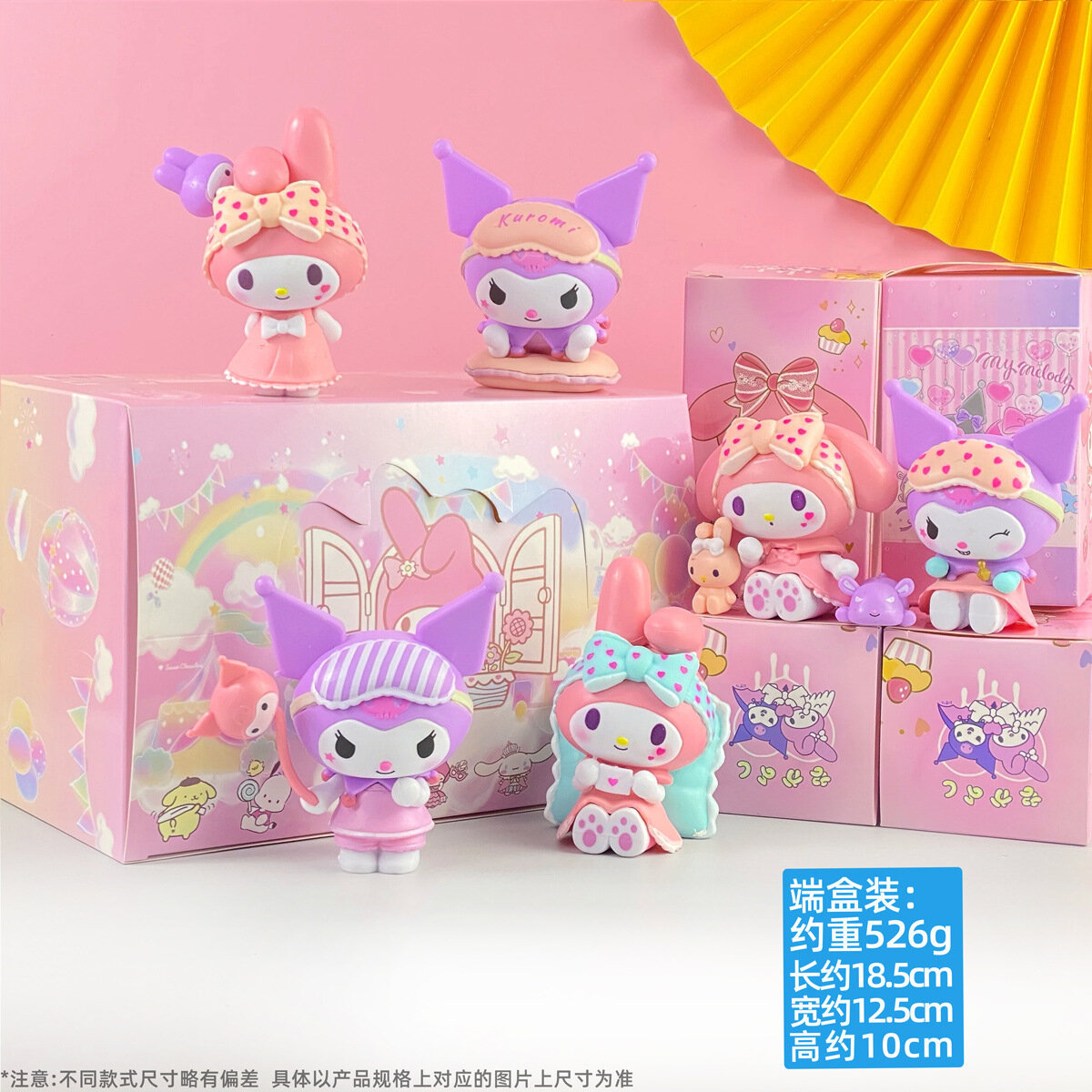 Коллекционные фигурки Sanrio, коробки-сюрпризы, My Melody, Chloe, Cinnamon, Pacha, игрушечные куклы, украшения для автоматов с клешнёй гашапон.
