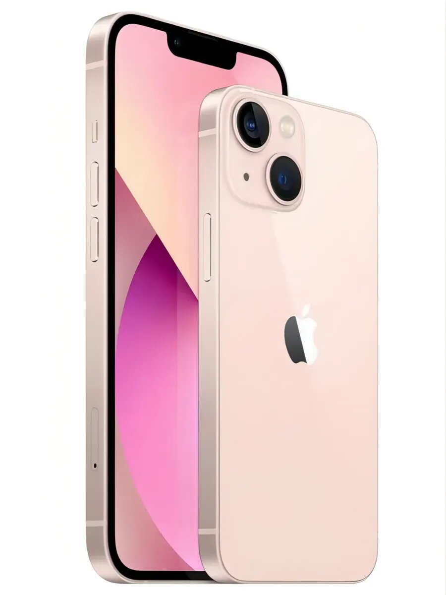 Смартфон Apple iPhone 13 128 ГБ, Двойная камера, A15 Bionic, Киноэффект, розовый（pink）