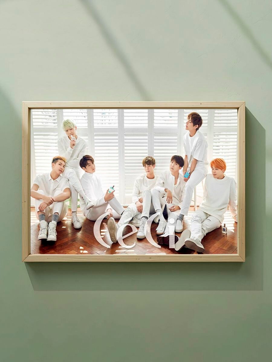 Постер, плакат на стену BTS K-Pop (А3)