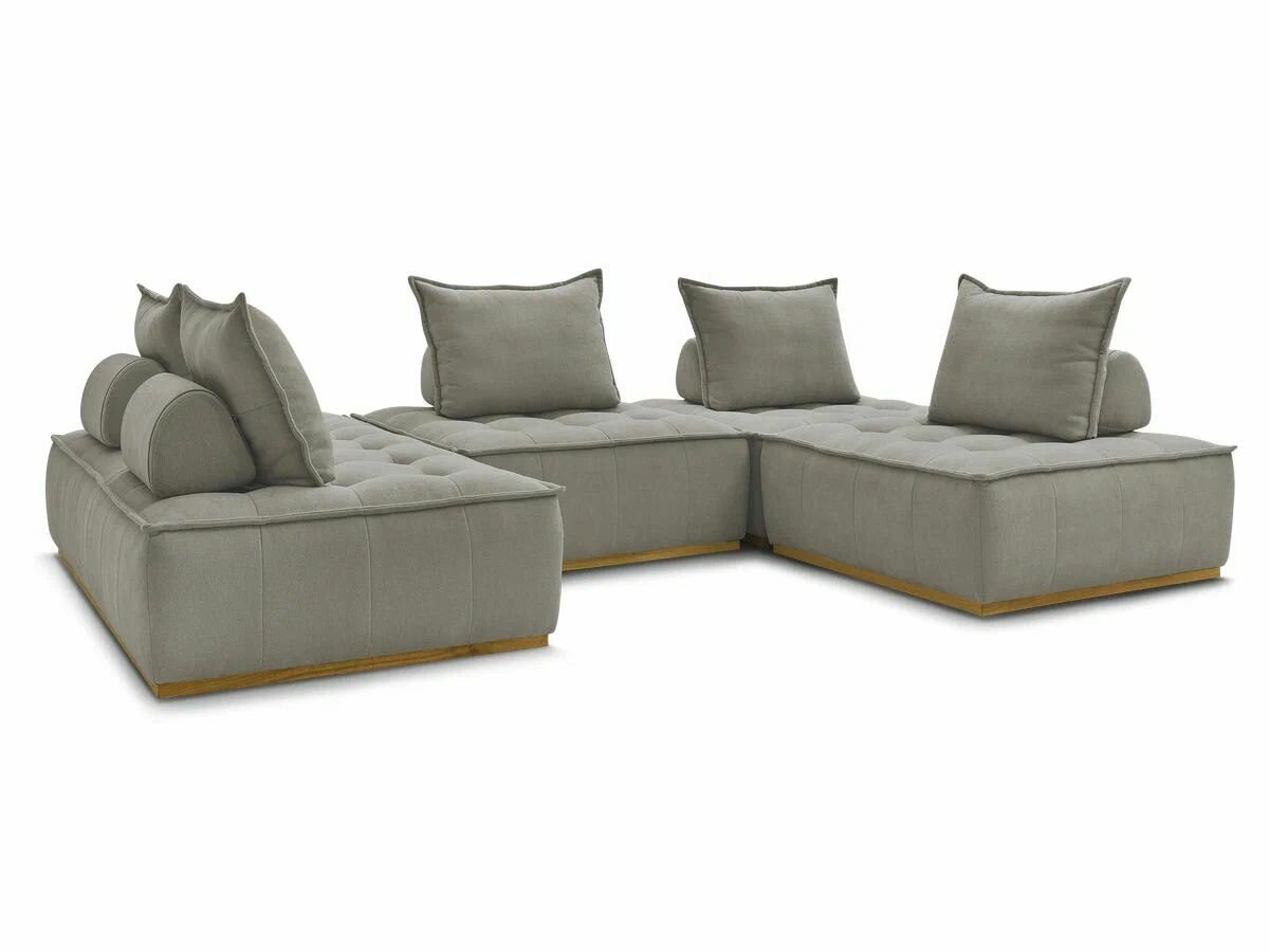 ИФА модульный п-образный диван с 3-мя 1-местными креслами и 1 2-местным креслом