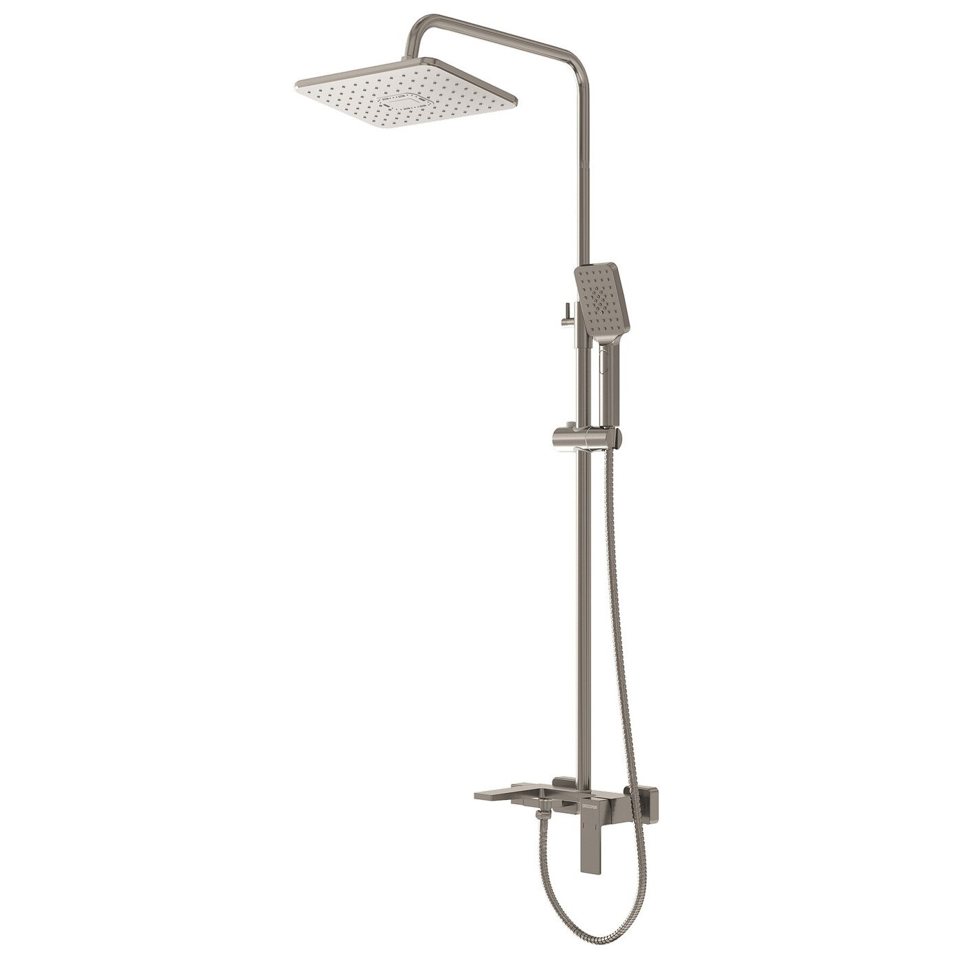 Душевая стойка Grossman Style 500. K35.05.120 брашированный никель