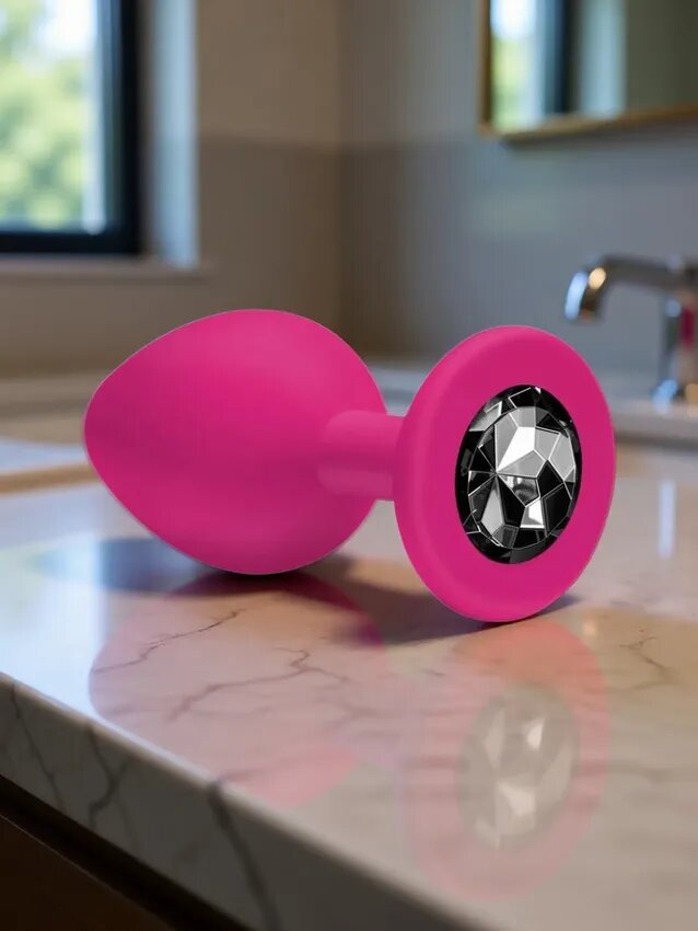 Lola games Анальная пробка Emotions Cutie Small 7.5 см, розовый/черный