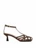 Босоножки CASTAGNA Suede heeled sandals, размер 37, brown