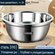 Таз из нержавеющей стали 316L, 3 л, круглой формы, для пищевых продуктов, с зерк...