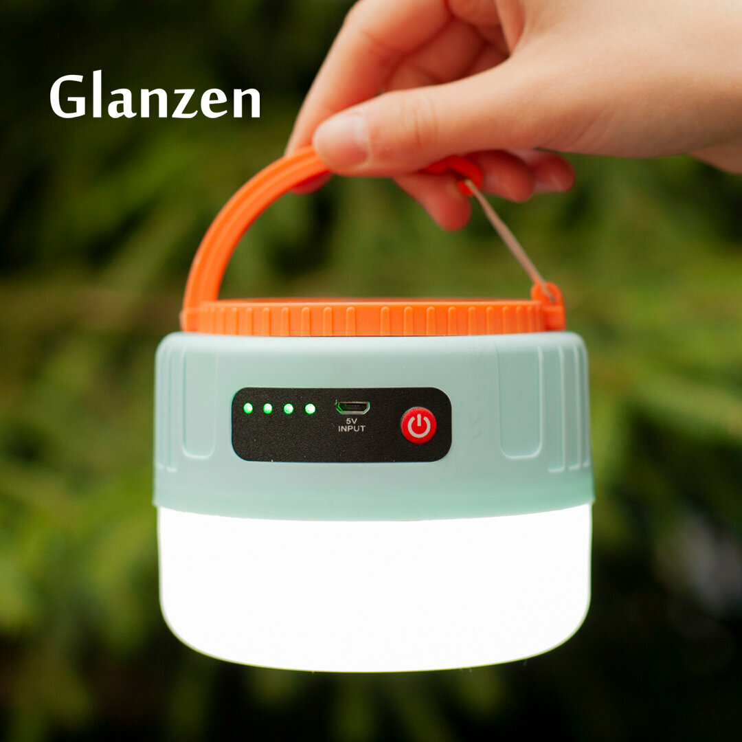 Светодиодный кемпинговый аккумуляторный USB фонарь GLANZEN CFL-0200-T05