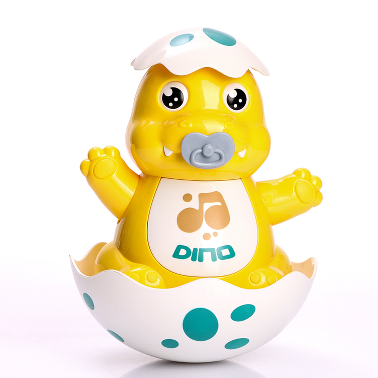 Музыкальная неваляшка "Малыш динозаврик Дино", цвет микс, для детей от 3 лет