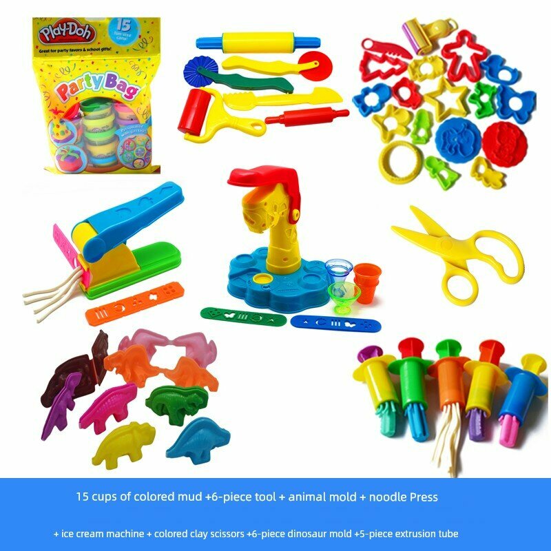 Набор Play-Doh A2 с формами BCDEGH и 10 цветами для детского творчества и образовательных занятий