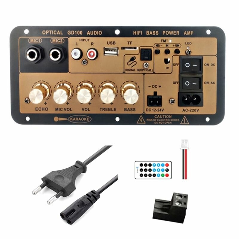(1 комплект) Мощный Bluetooth усилитель GD100 100W (европейская версия)