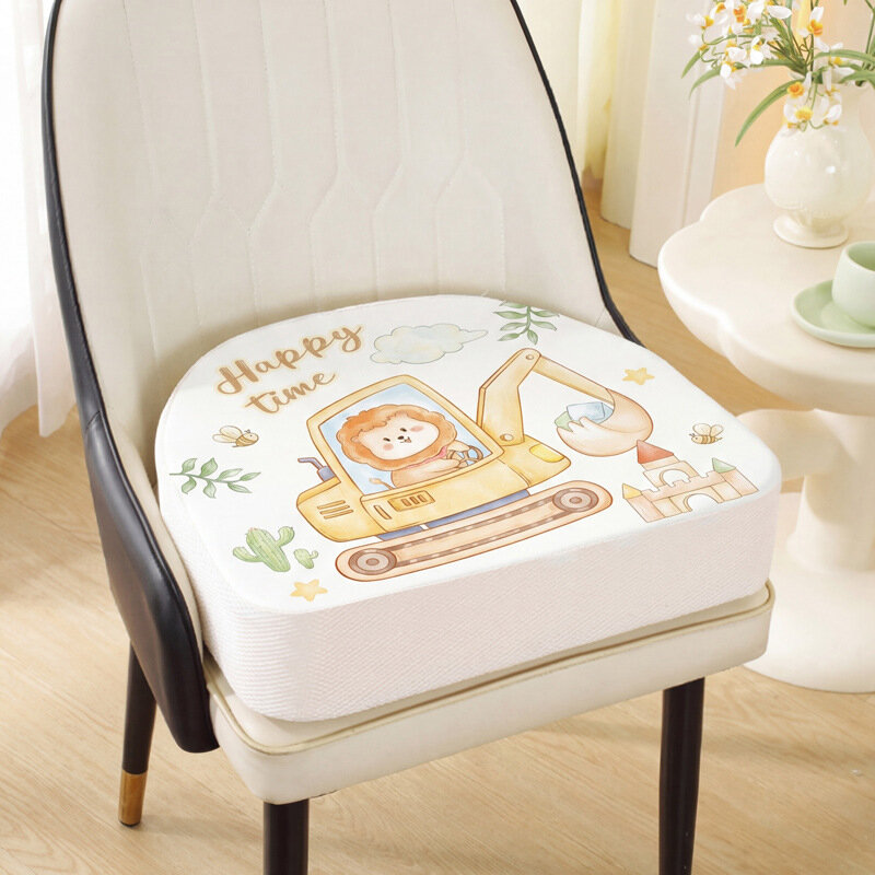 Подушка для увеличения роста детей, детский стульчик для кормления, сиденье в форме подковы, приподнятая и утолщенная подушка для стула, подушка для стула для учеников начальной школы.